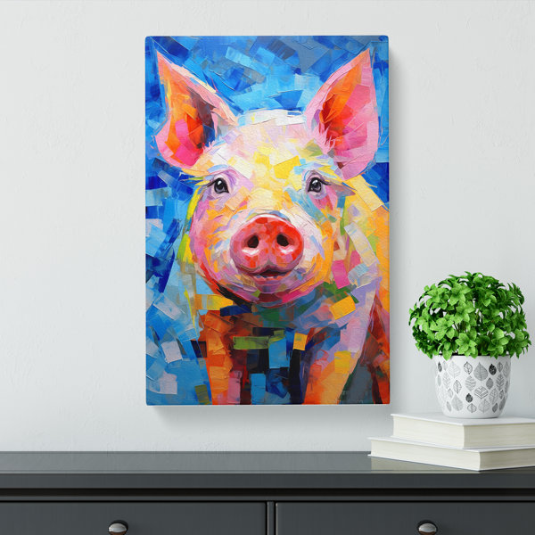 Brambly Cottage Pig Abstract - No Frame Art Prints | Wayfair.co.uk