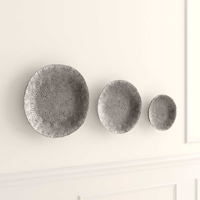 Langley Street 3 Piece Round Metal Wall Décor Set & Reviews | Wayfair