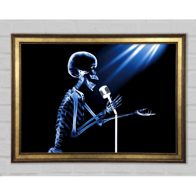 Happy Larry Skeleton Singer - Single Picture Frame Art Prints | Wayfair ...
