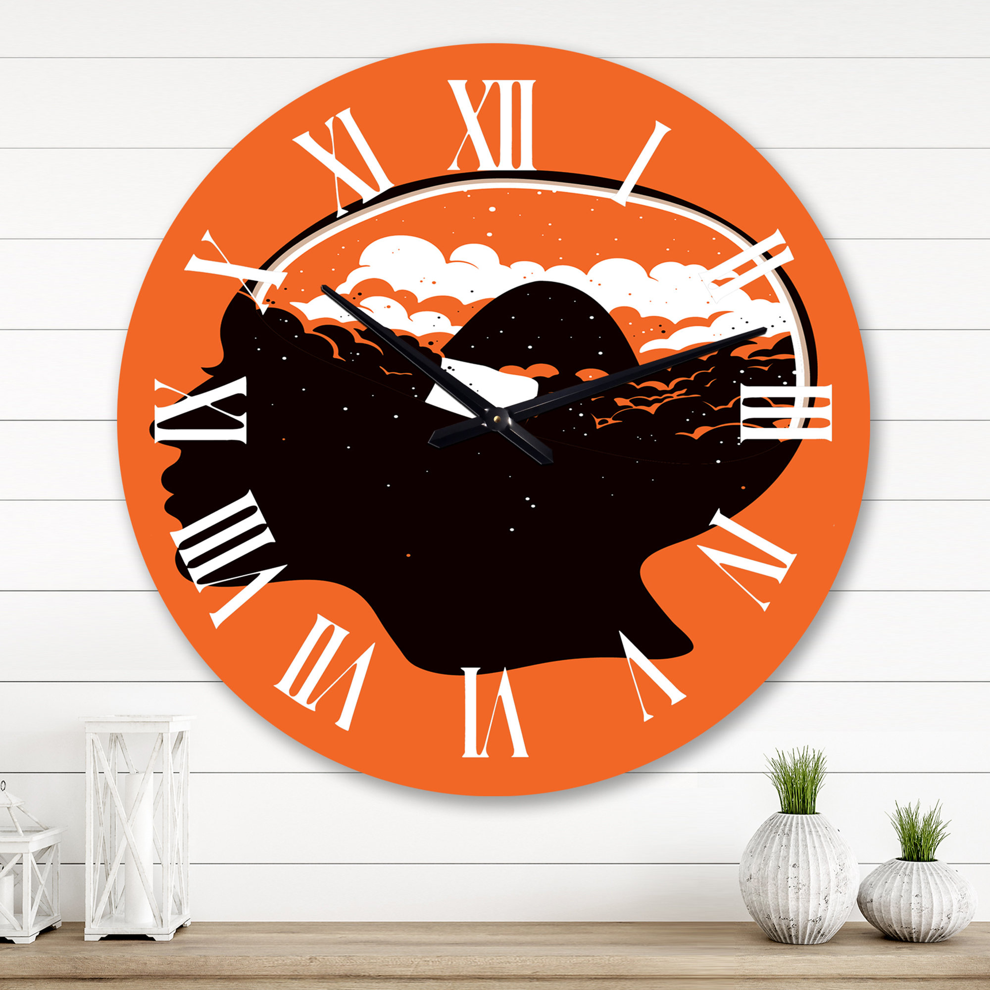 East Urban Home Imagination Vintage Retro Orange Designs I - Mid ...
