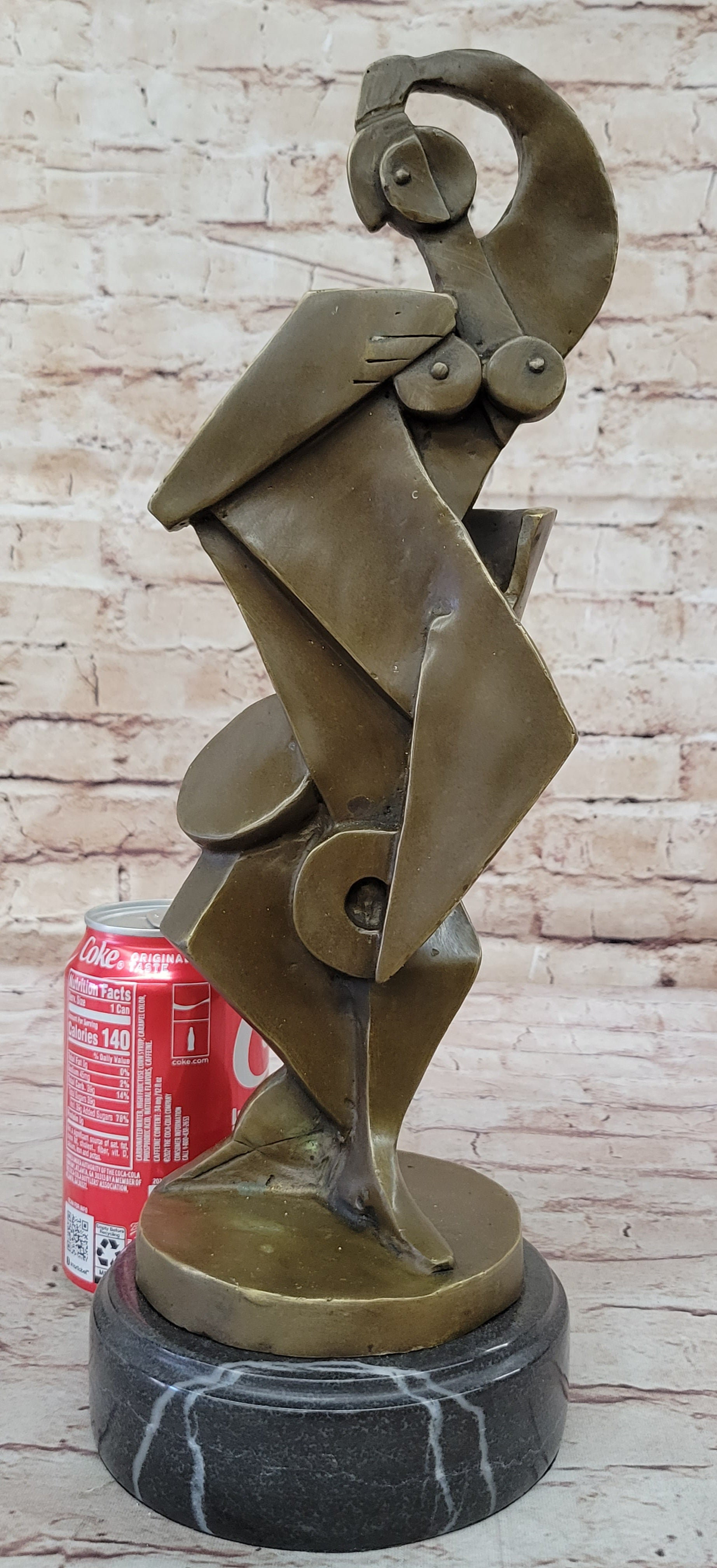 Orren Ellis Talsha Abstract Cubism Geometric Figurative Bronze ...