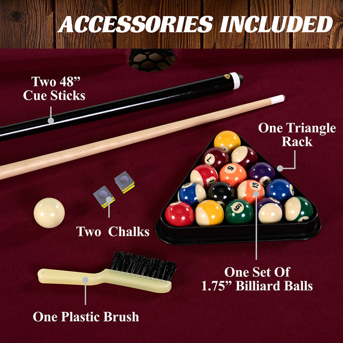 Barrington Billiards Company Barrington 66" Charleston Billiard Table ...