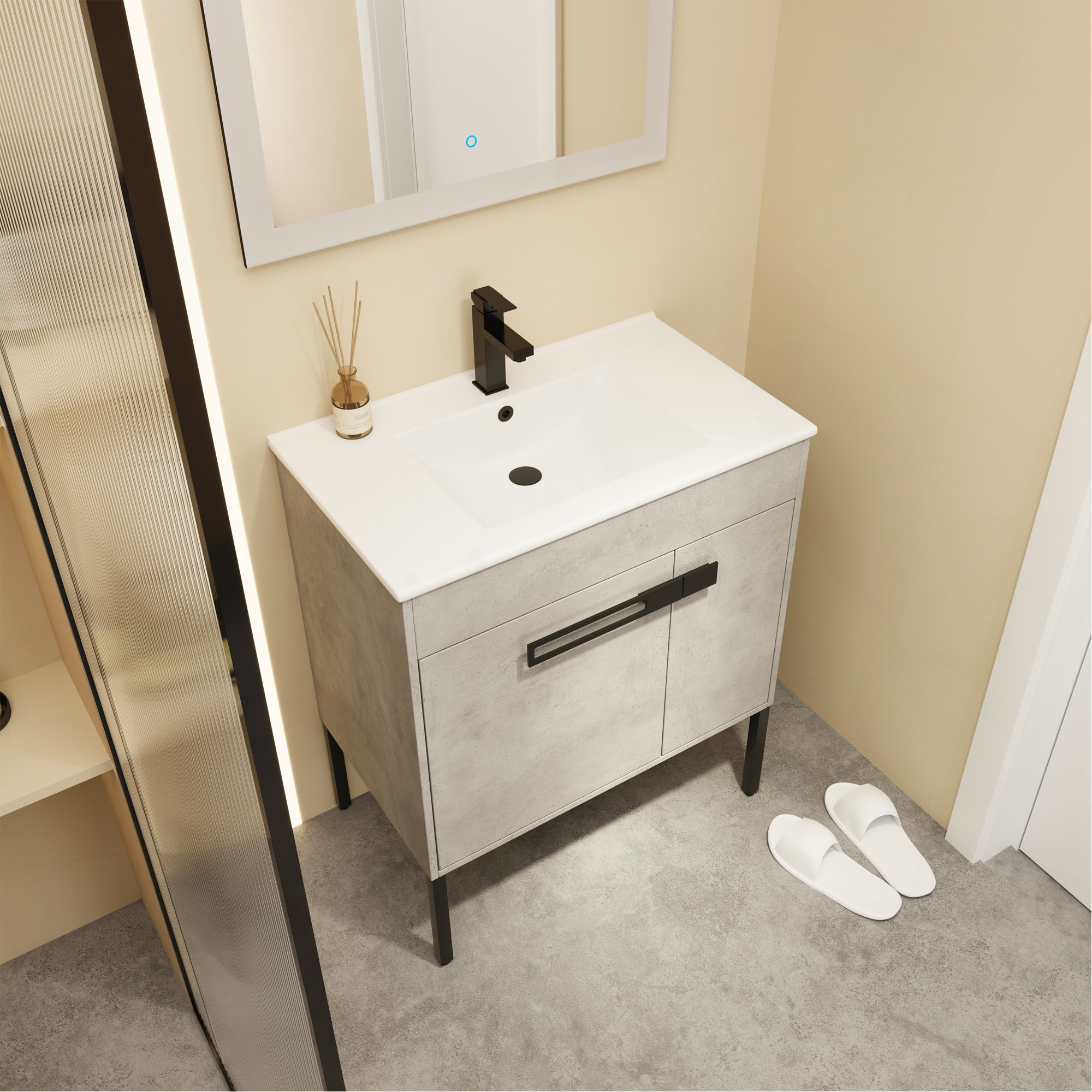 Hokku Designs Bathroom Vanity With Convertible Options And Sink | Wayfair