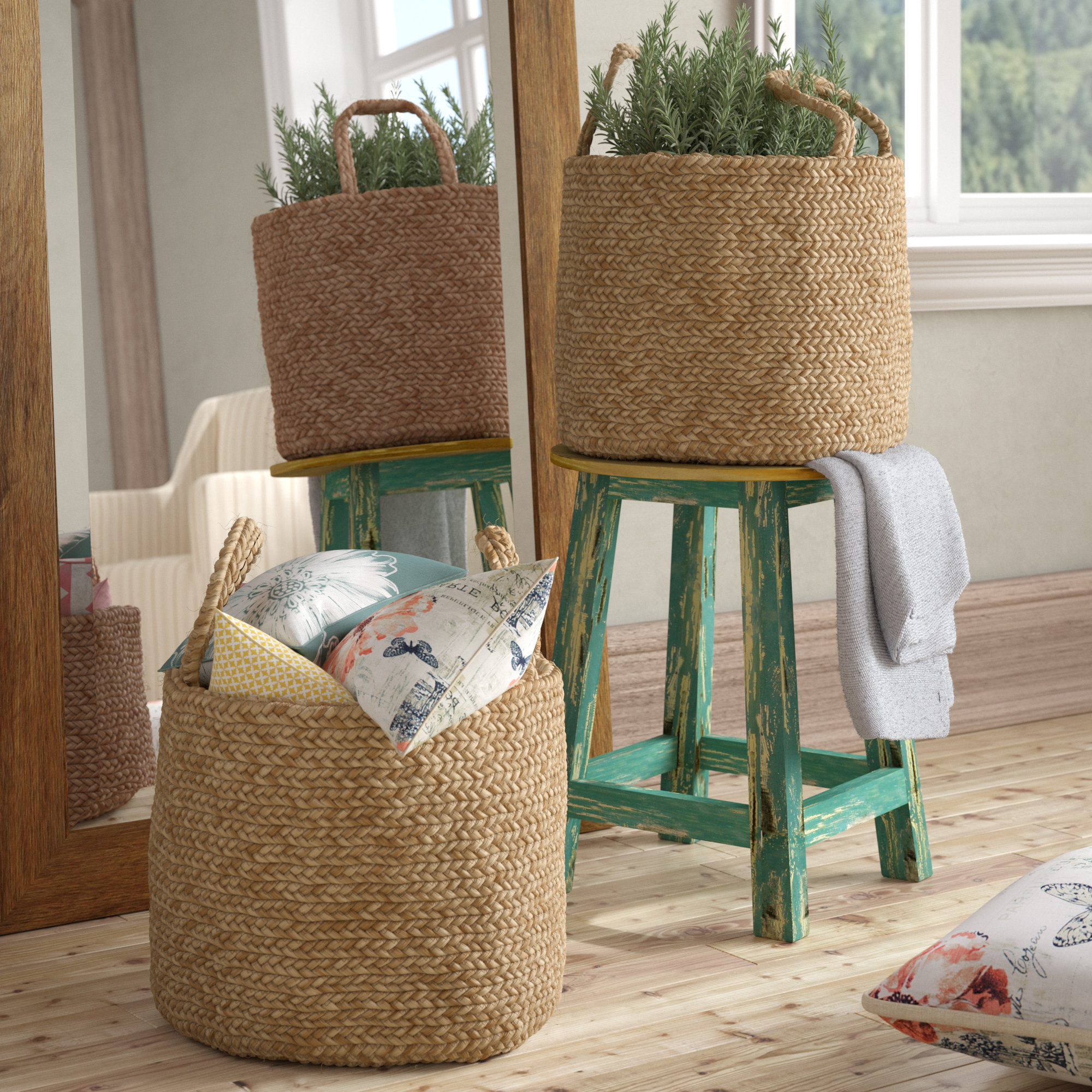 August Grove® Fabric General Basket & Reviews | Wayfair