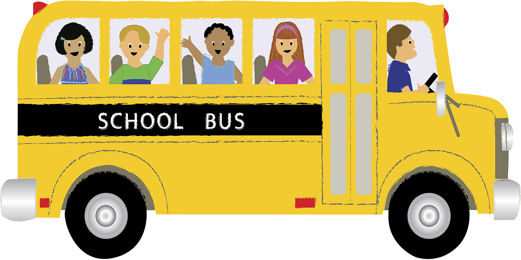 Brewster Home Fashions Ultimate School Bus Pre Cut Wall Mural | Wayfair