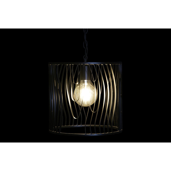 Bay Isle Home Dondi 1 - Light Black Drum Pendant | Wayfair.co.uk