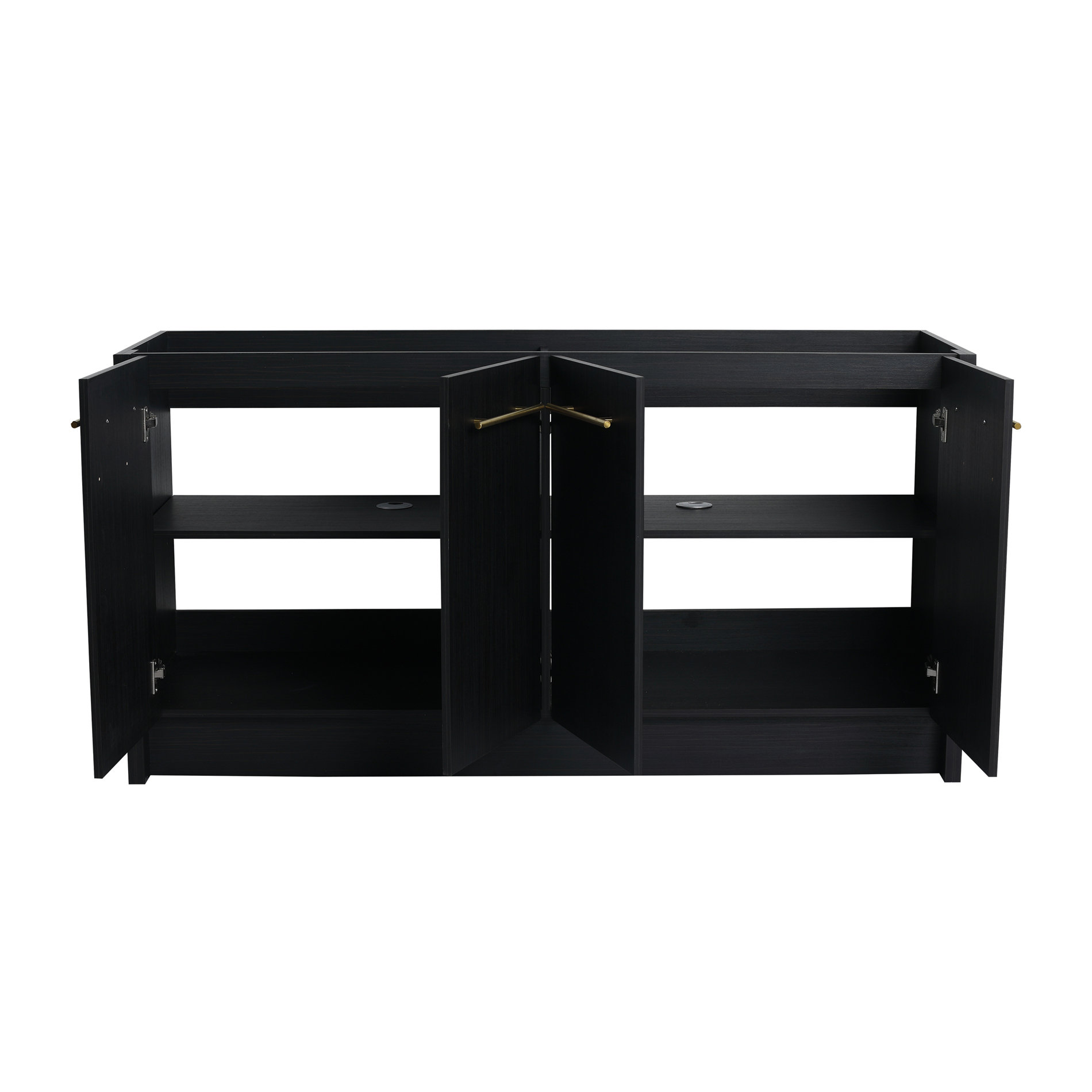 Highland Dunes 60 Inch Freestanding Bathroom Vanity (Without Top Sink ...