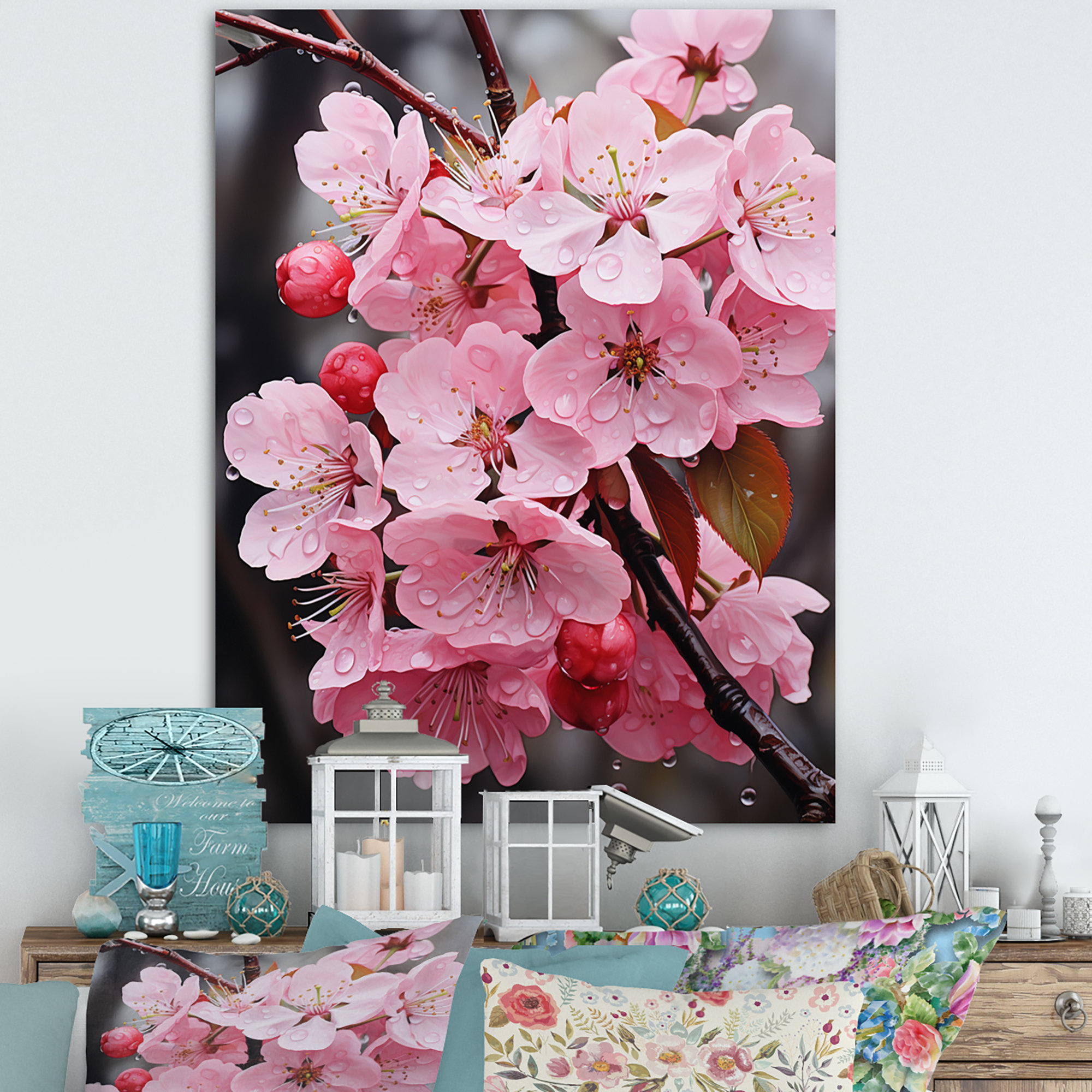 Red Barrel Studio® Bircotes Apple Blossom Monochromatic Elegance XVI On ...
