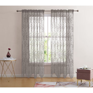 Winston Porter Delannie Polyester Room Darkening Curtain Pair & Reviews ...