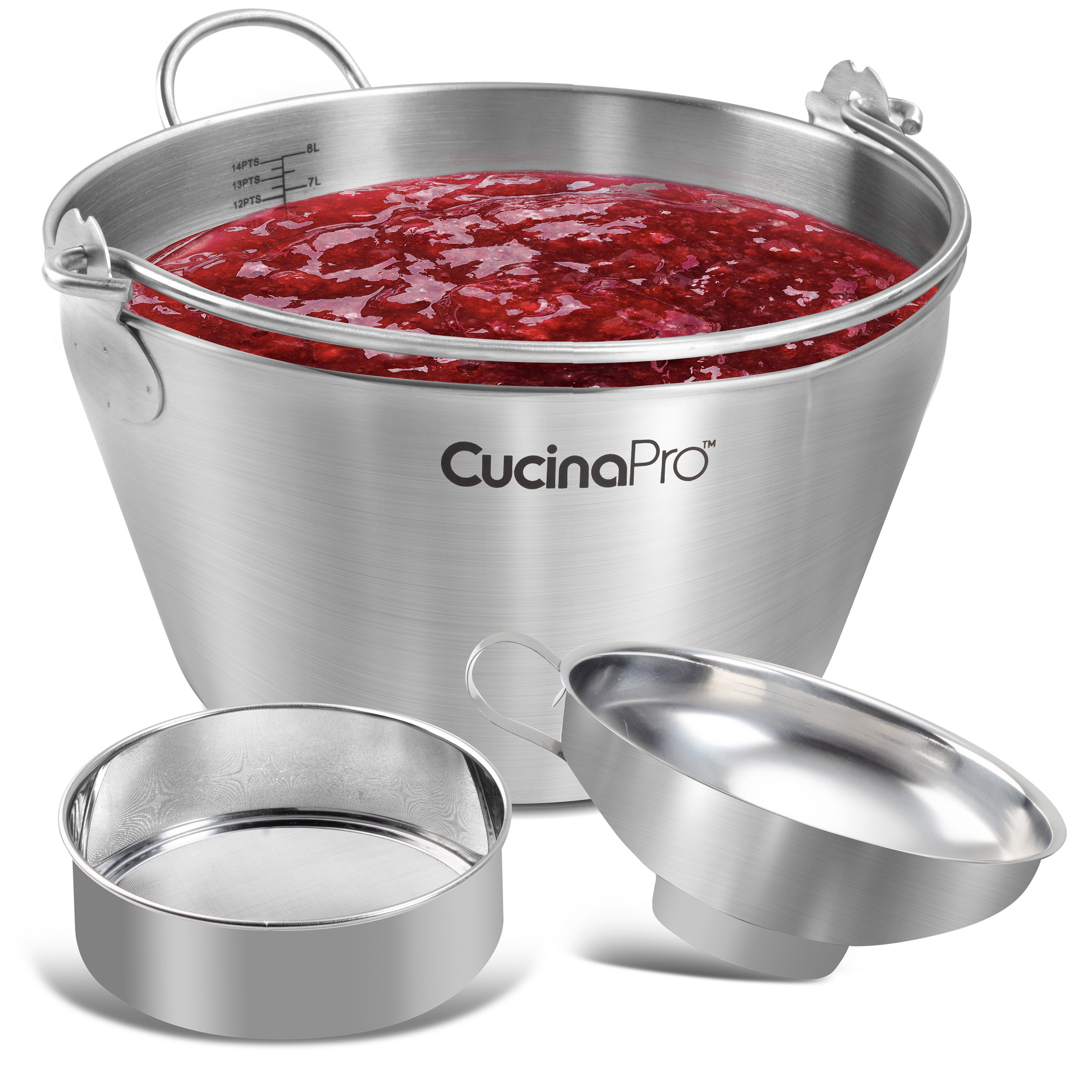 CucinaPro 3 -Piece Stainless Steel Bucket | Wayfair