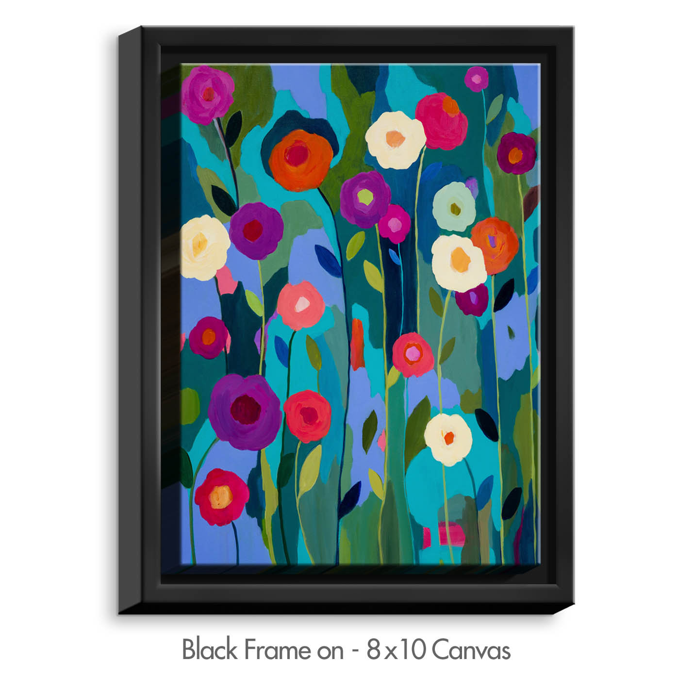DiaNoche Designs 'Good Morning Sunshine Flowers' Framed Oil Painting ...