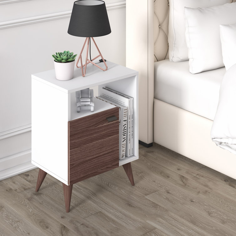 Corrigan Studio Chagford Melamine Chipboard Panel Bedside Table ...