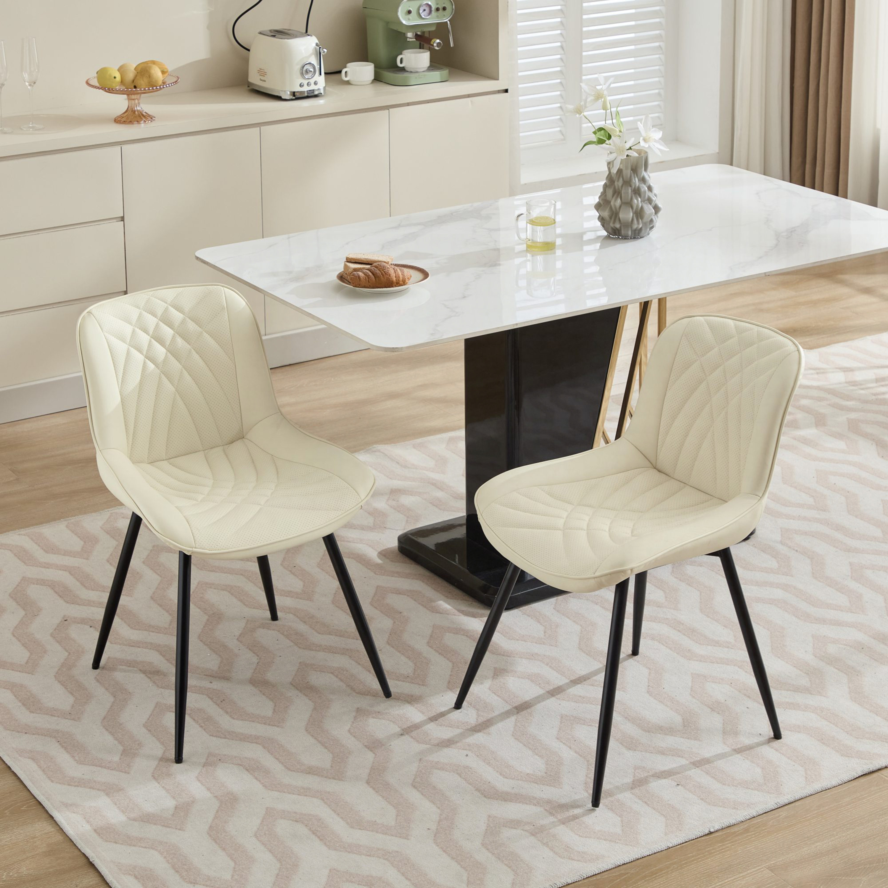 George Oliver Dining Chairs Set of 2 Mid Century Modern Kitchen Chair ...