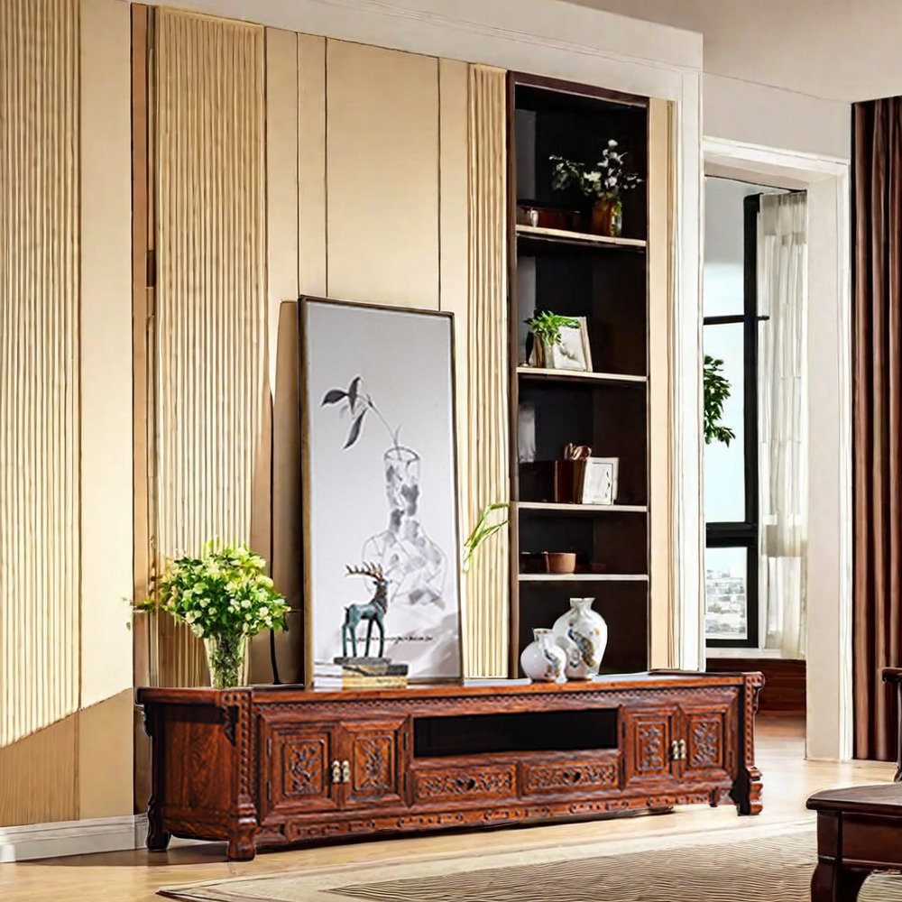 moonlight design Chinese solid wood TV cabinet - Wayfair Canada