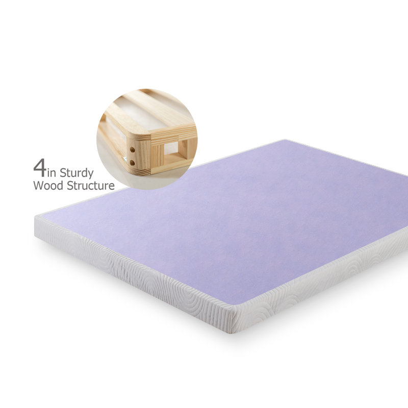 White Noise Spears 4'' Wood Mattress Foundation & Reviews | Wayfair
