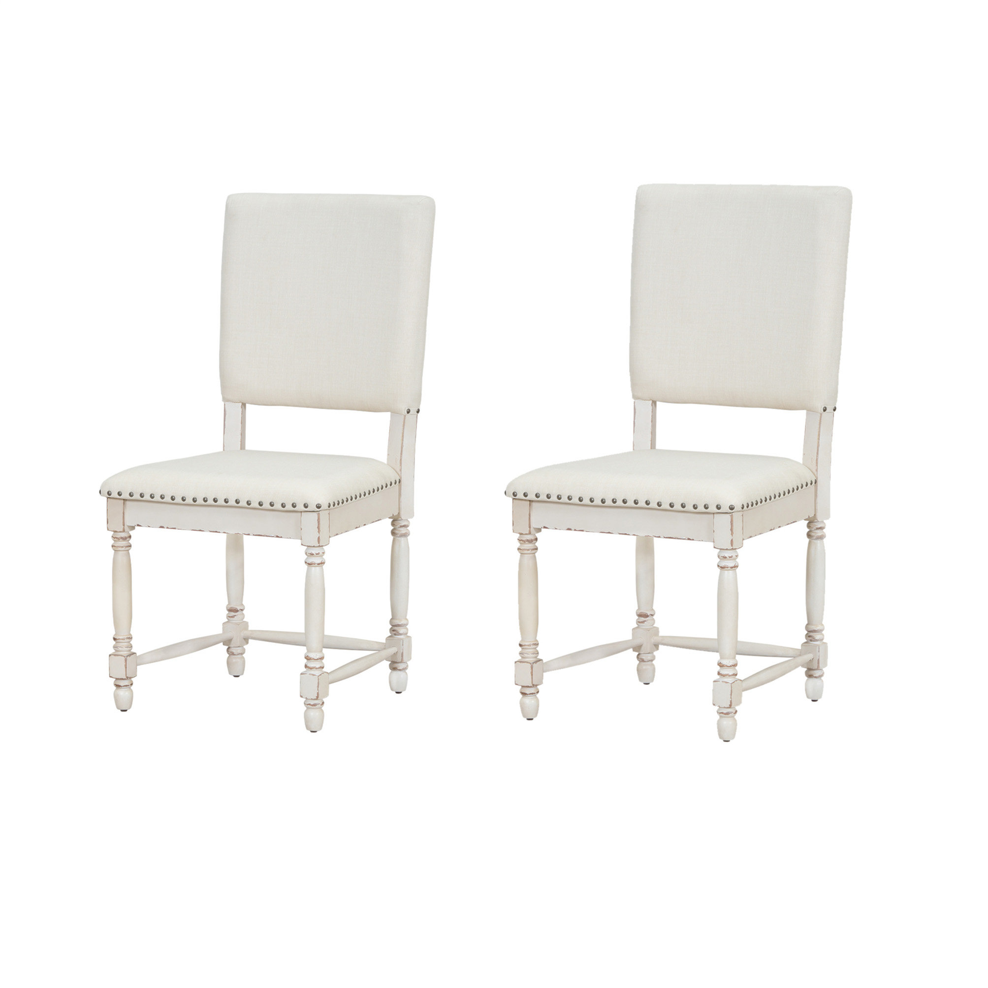 One Allium Way® Vintage Traditional Upholstered Dining Chairs With ...