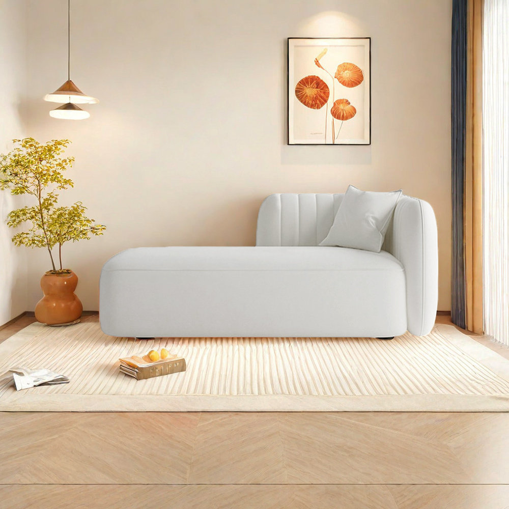 Comfort Zone Furniture.e Flannelette Indoor Chaise Lounges With Wide ...