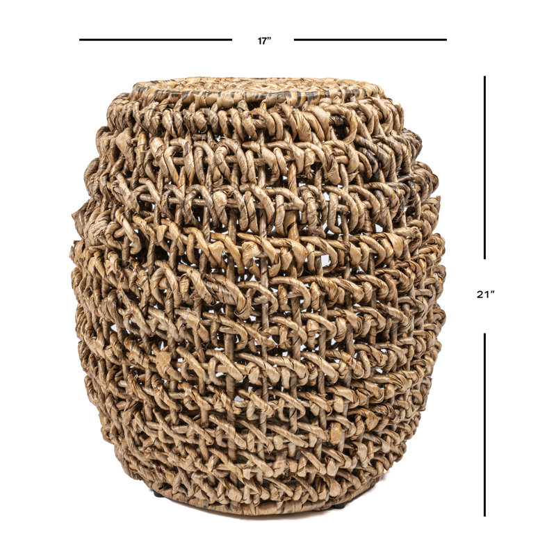 Dovecove Asaro Wicker / Rattan Accent Stool | Wayfair