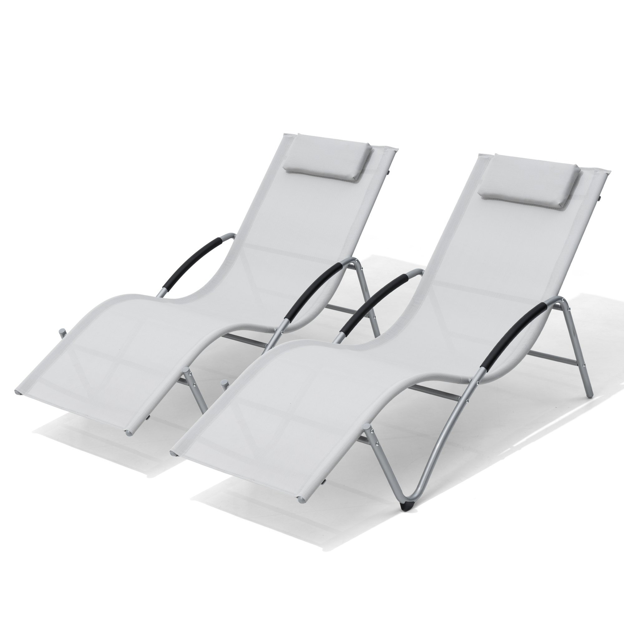 Wrought Studio™ Ergonomic Curved Design Outdoor Lounge Chair & Reviews ...