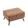 George Oliver Mid-Century Modern Square Coffee Table Storage Bench ...