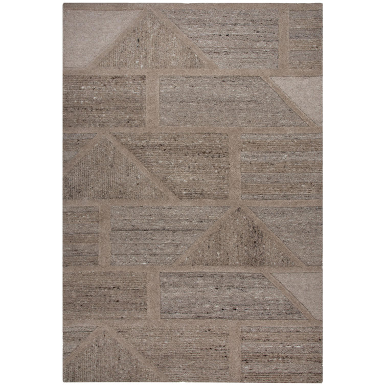 17 Stories 100% Wool Hand Tufted Area Rug | Wayfair