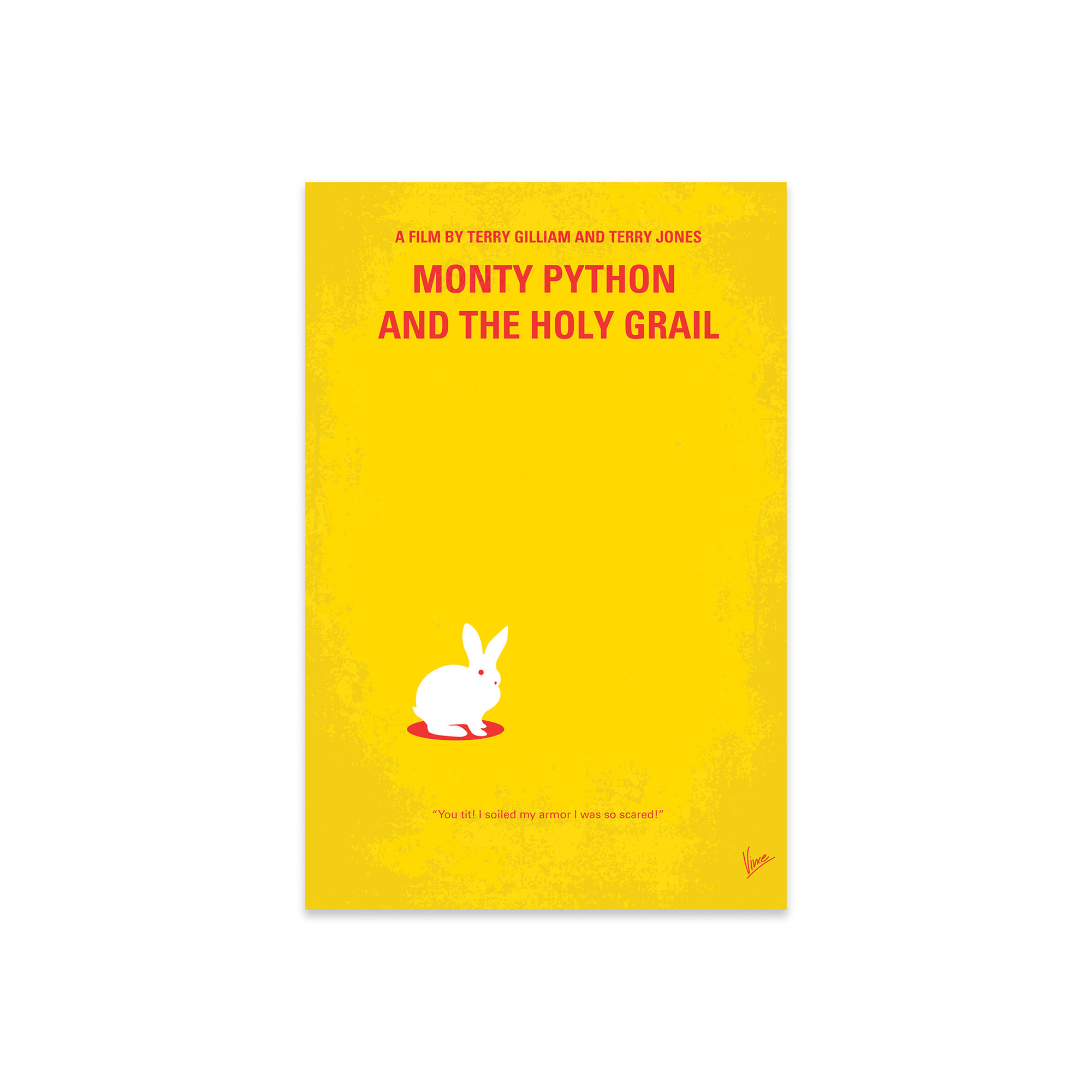 iCanvas Monty Python And The Holy Grail Minimal Movie Poster Print On ...