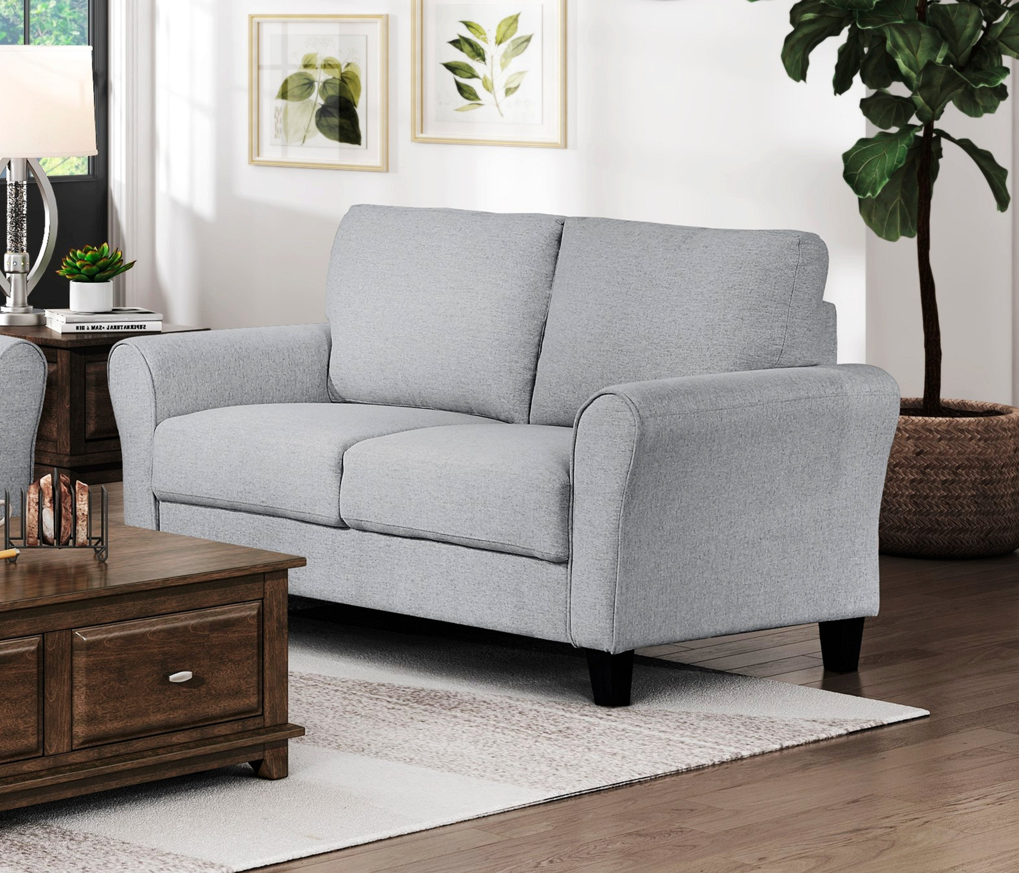 Red Barrel Studio® Veator 58" Upholstered Loveseat | Wayfair