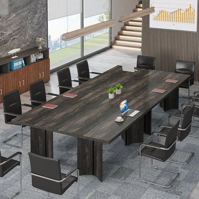 Millwood Pines Rectangular Conference Table, Modular Meeting Table ...