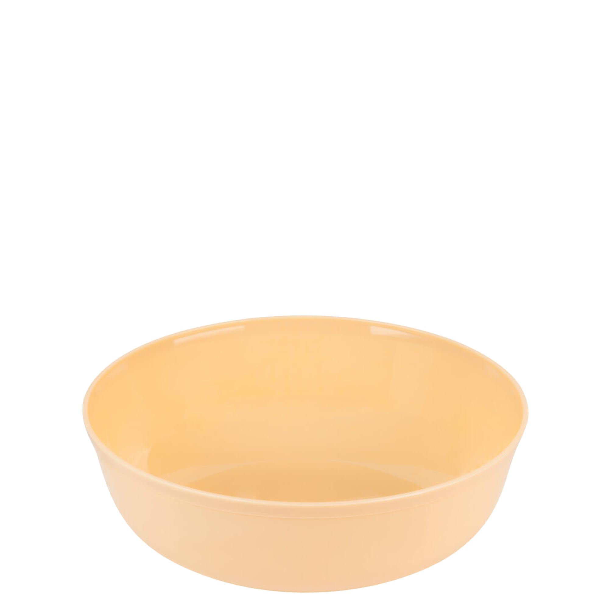Ecoquality 16 Oz Disposable Round Beige Plastic Bowls Edge Collection ...