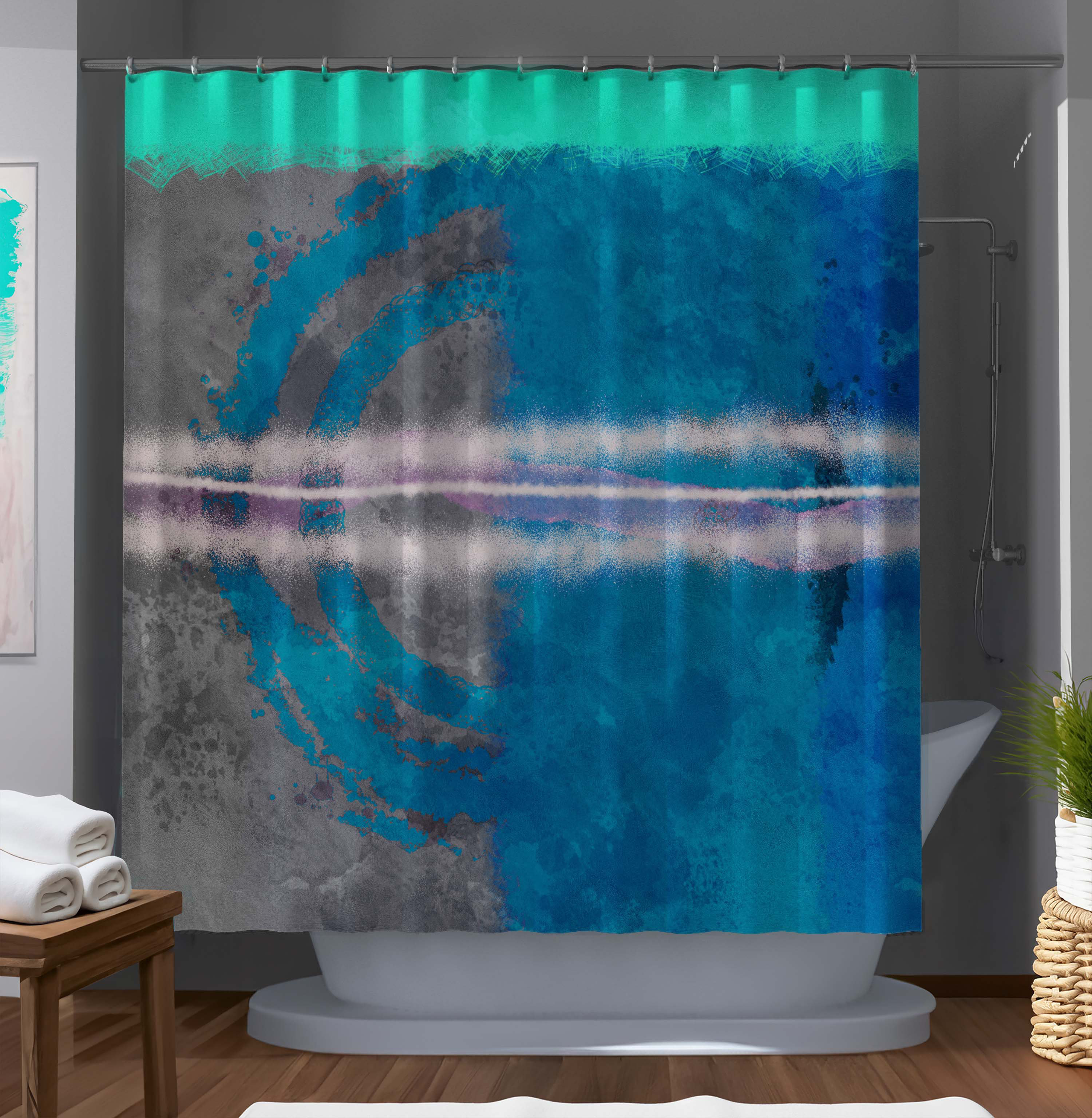 East Urban Home Matchless Soft Shower Curtain | Wayfair