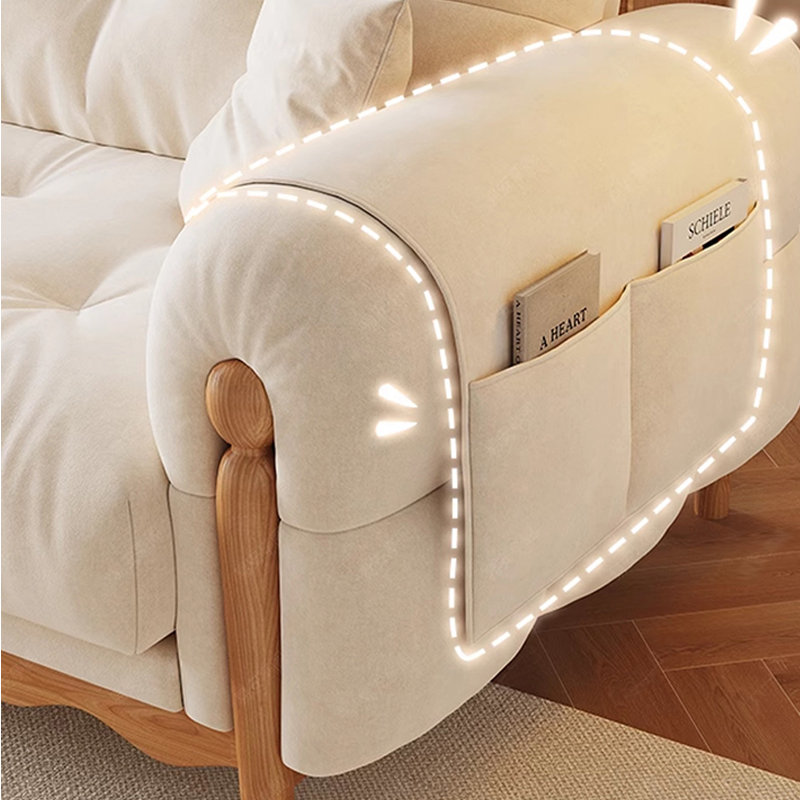 Danbenla design Japanese style log small living room sofa. | Wayfair