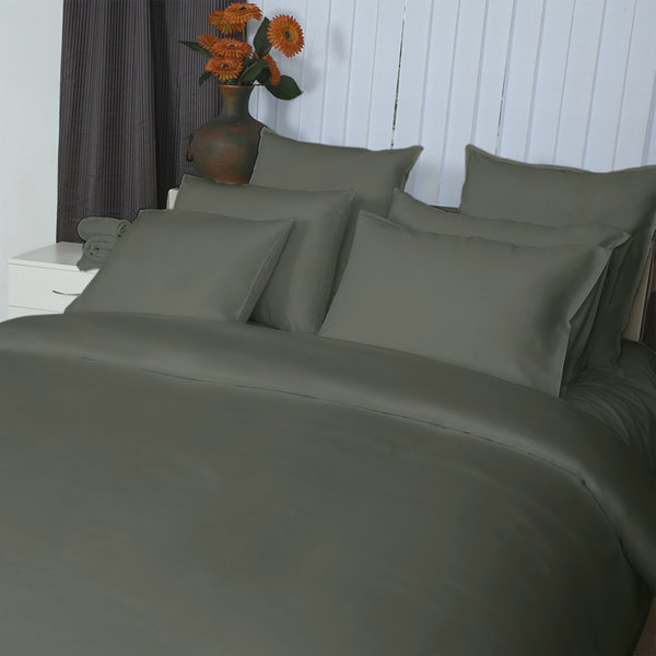 Just Linen TENCEL Sateen Solid Colour Sheet Set - Wayfair Canada