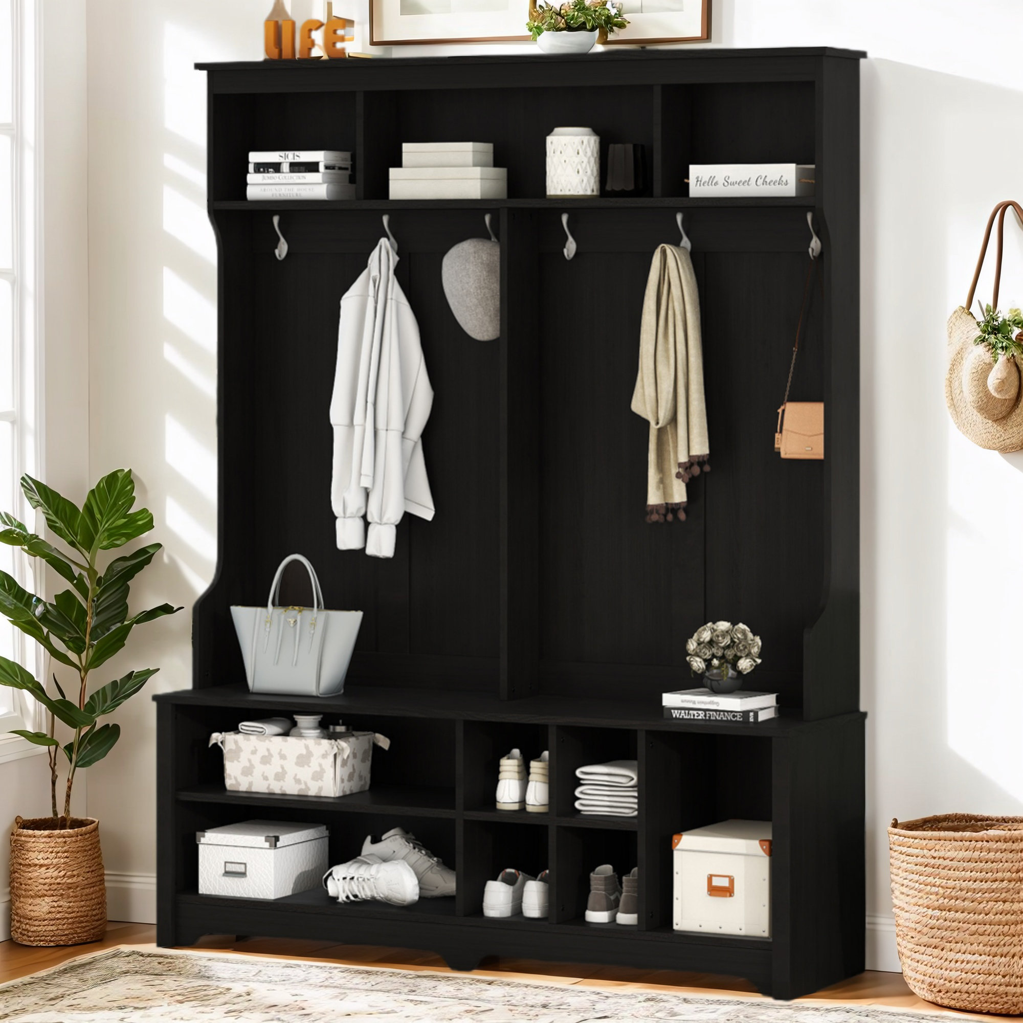 Lark Manor Multi-Functional Hall Tree With Storage, Modern Entryway ...