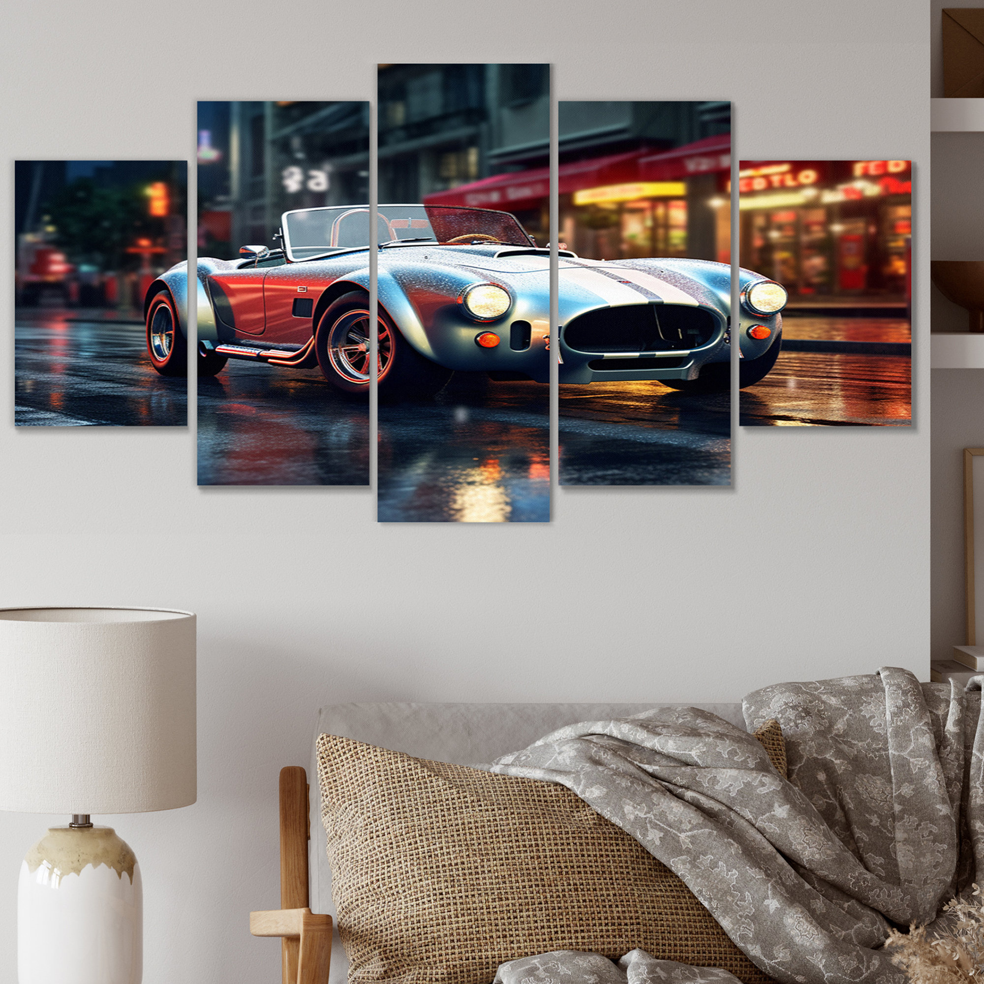 Williston Forge Classics Cobra Car At Night I - Classic Wall Decor - 5 ...