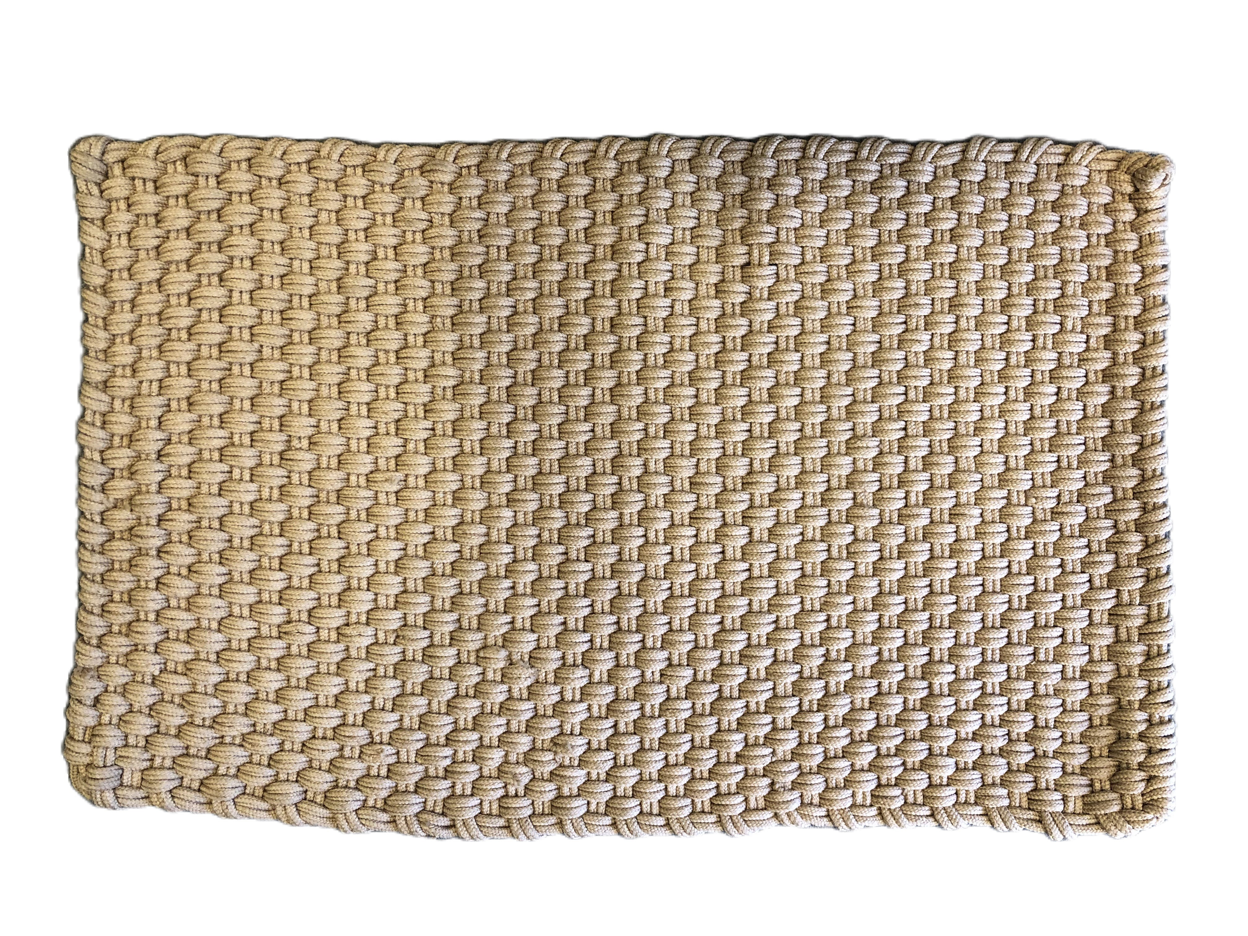 Dovecove Sand Roped Braid Mat Size 2X3 | Wayfair