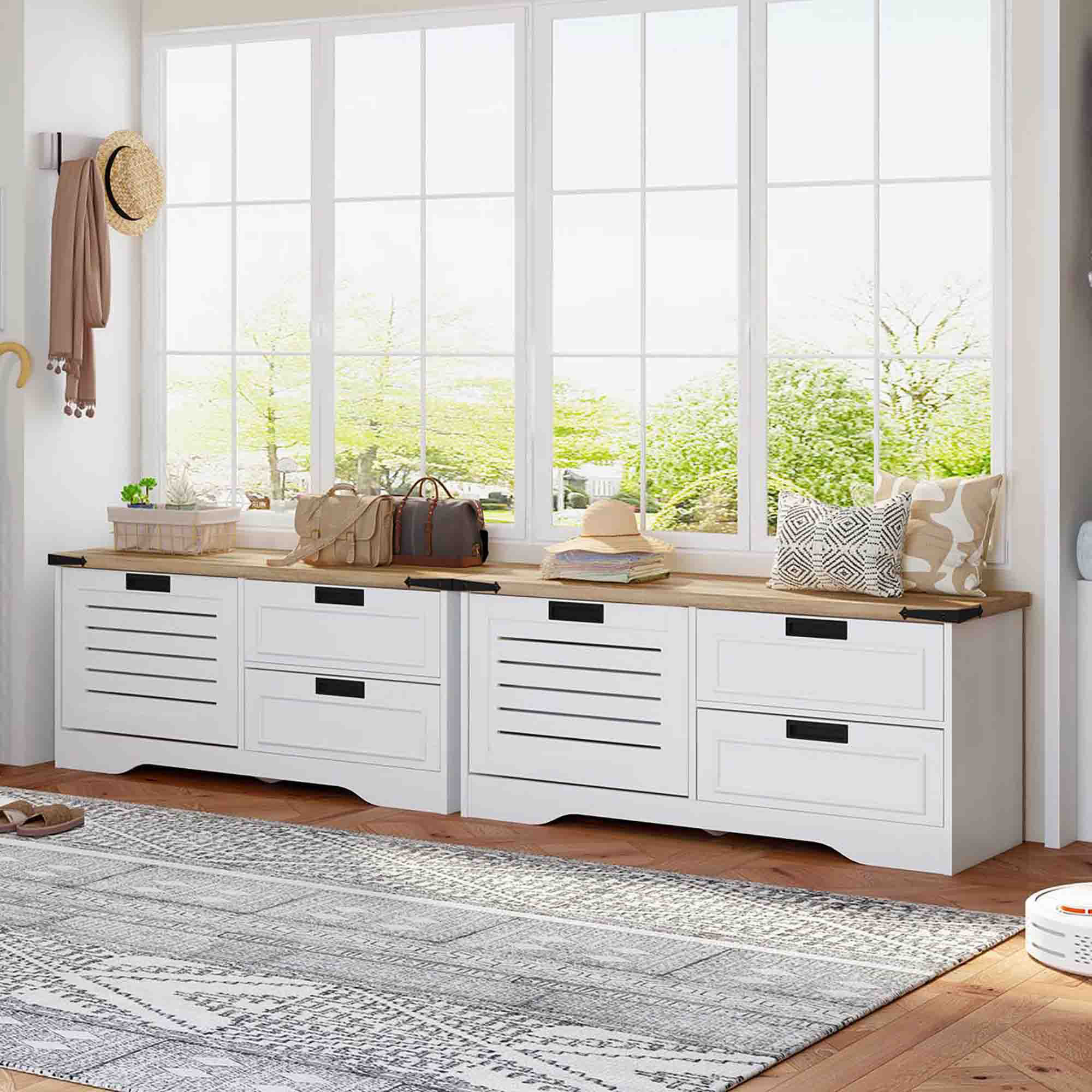 Red Barrel Studio® Drawers Storage Bench | Wayfair