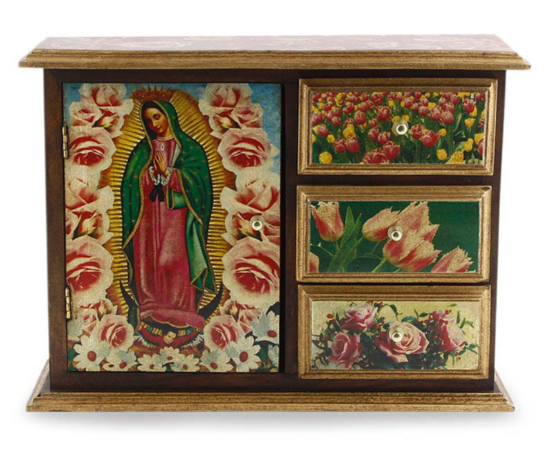 The Holiday Aisle® Lotsee Beloved Guadalupe Decoupage Organizer ...