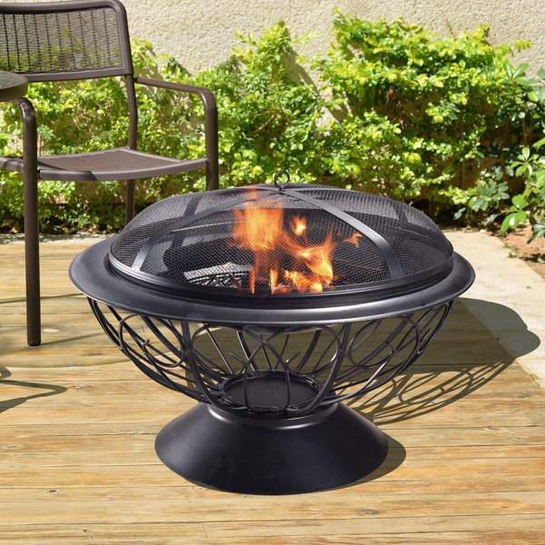 Ebern Designs Gaylen Steel Wood Burning Fire Pit - Wayfair Canada