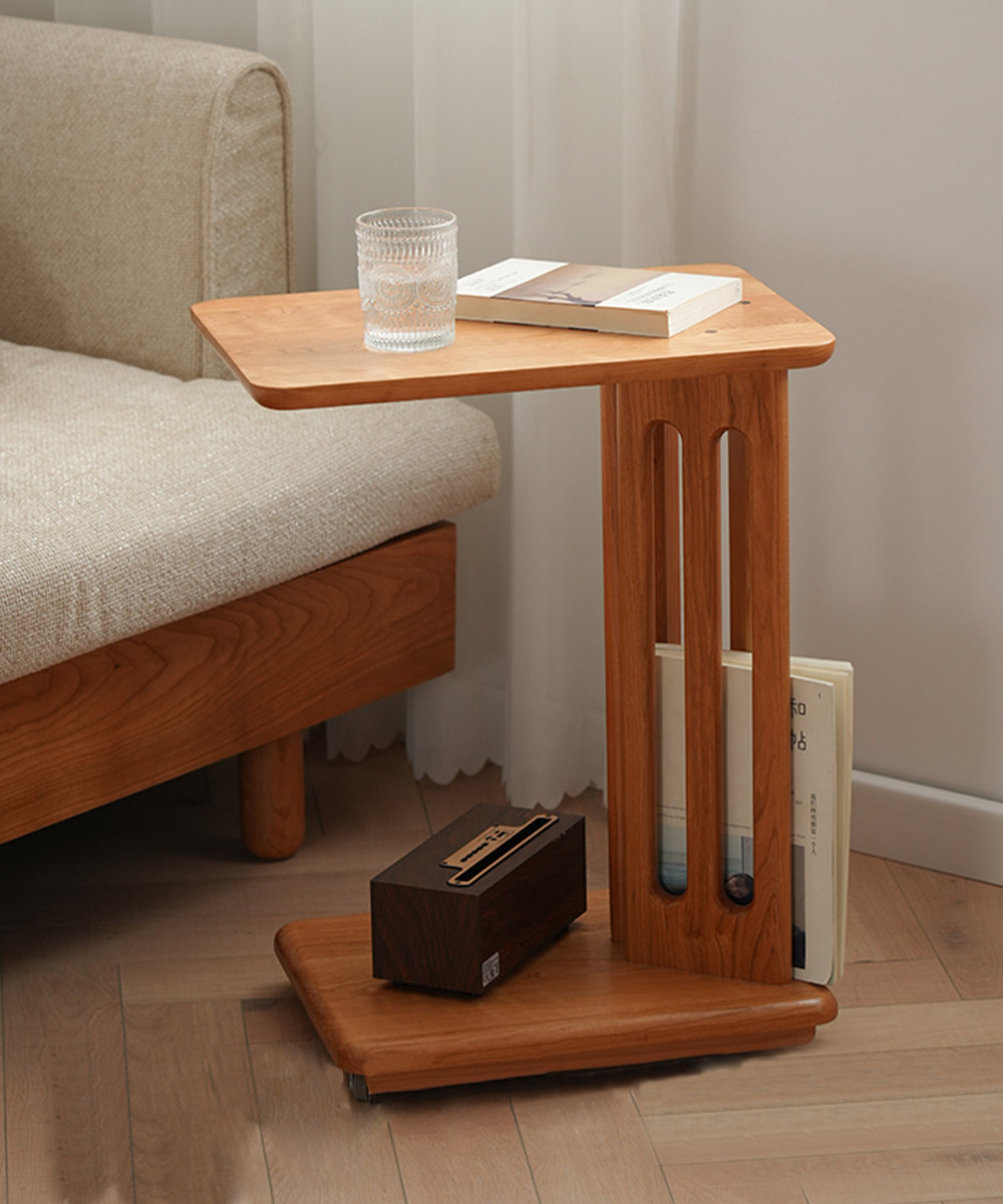 Stylistics Savvy 24.02" Brown Rectangular Solid Wood End Tables ...