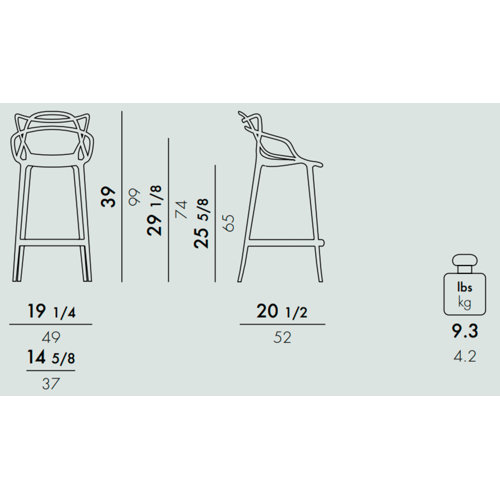 Kartell Masters Metallic Stool & Reviews | Wayfair