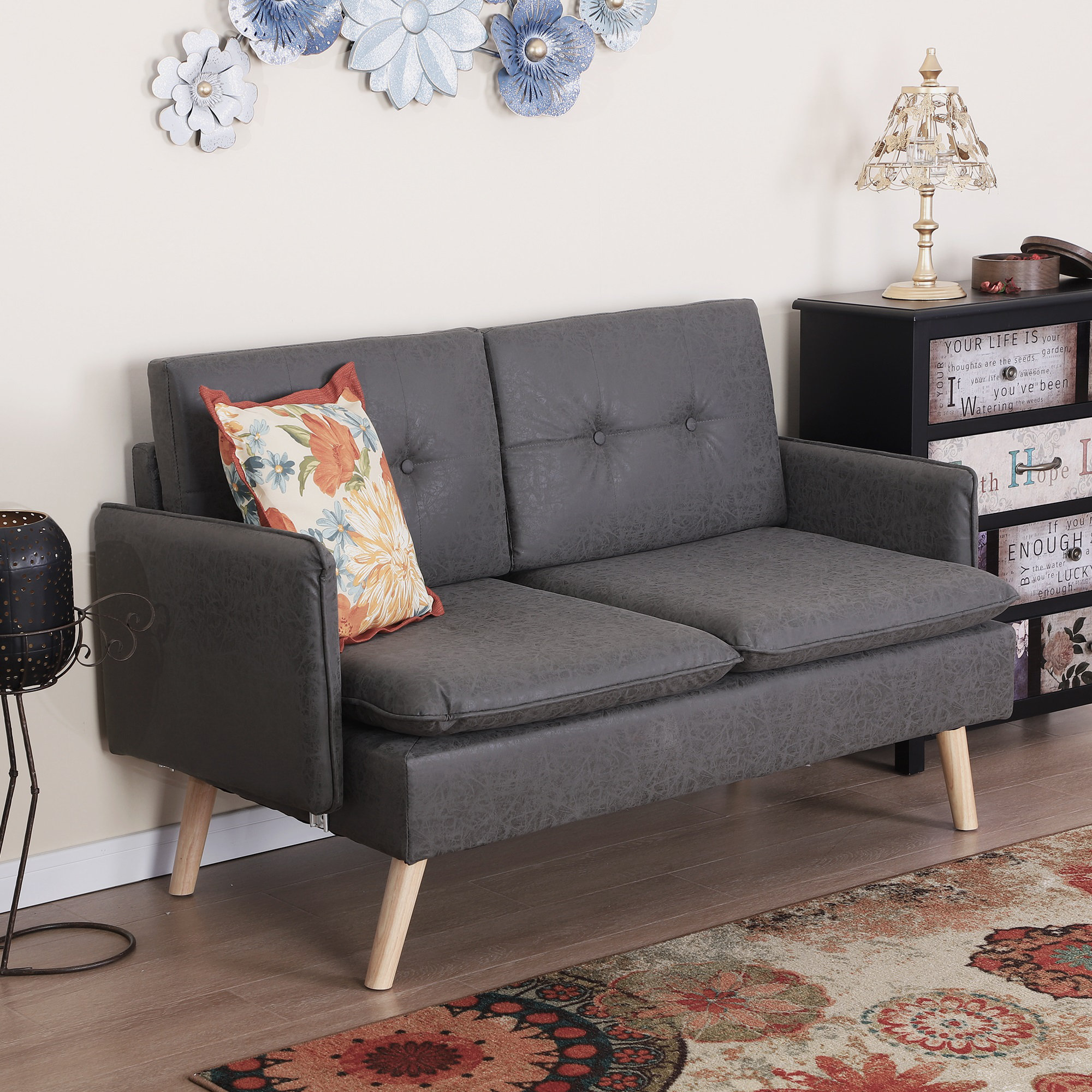 Inbox Zero Morgandy Loveseat | Wayfair