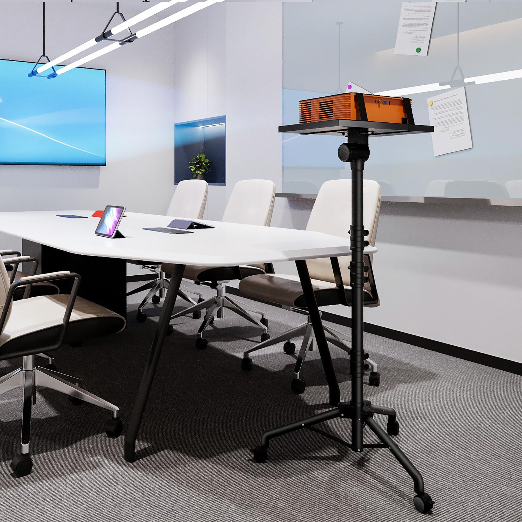 NEENCA Floor-Standing Height-Adjustable Portable Projector Stand ...