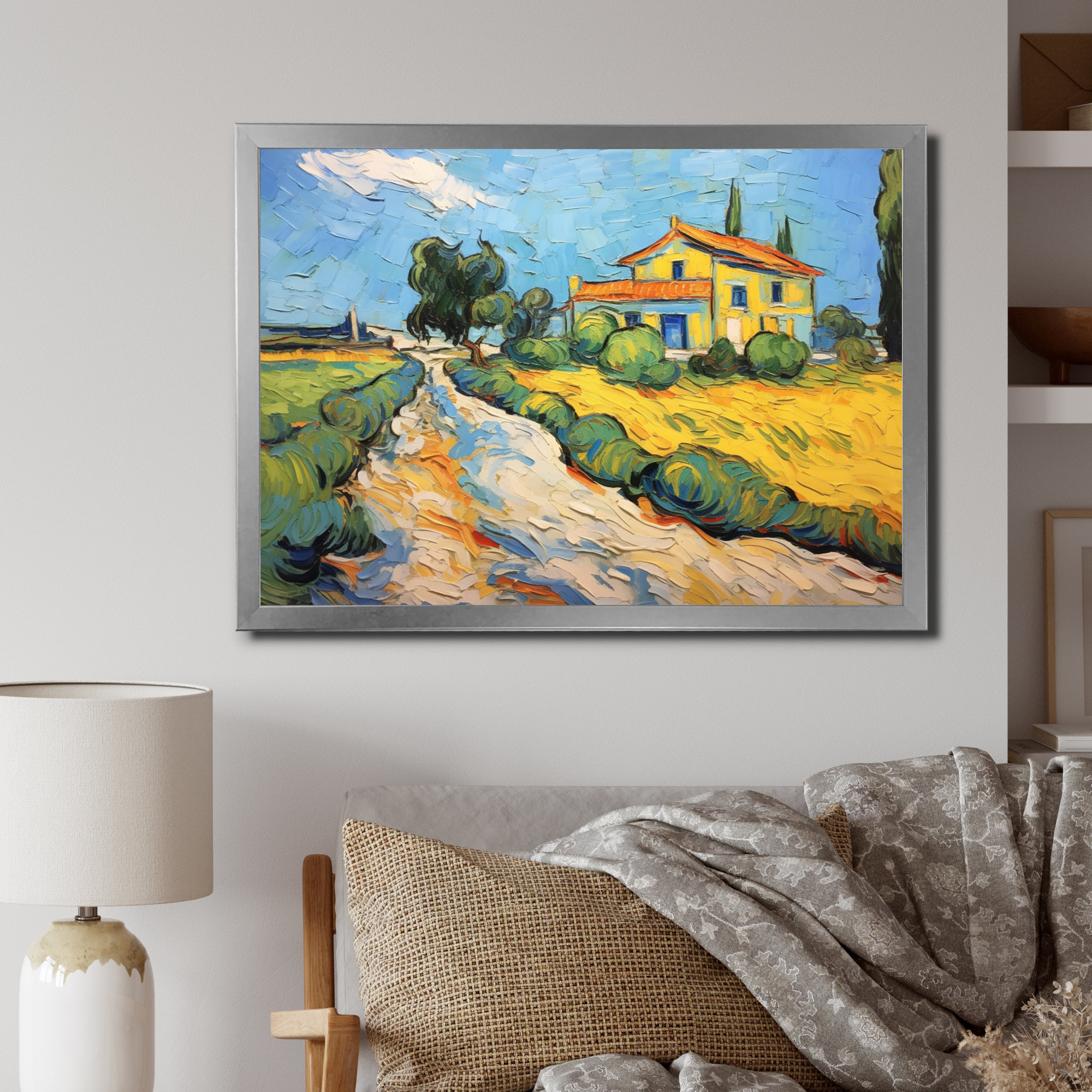 August Grove® " Vangogh The Yellow House In Arles III " by Vincent Van ...