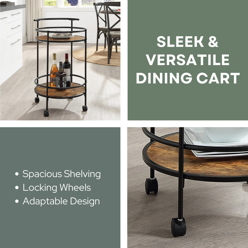 Trent Austin Design® Rayfield Metal Serving Bar Cart | Wayfair