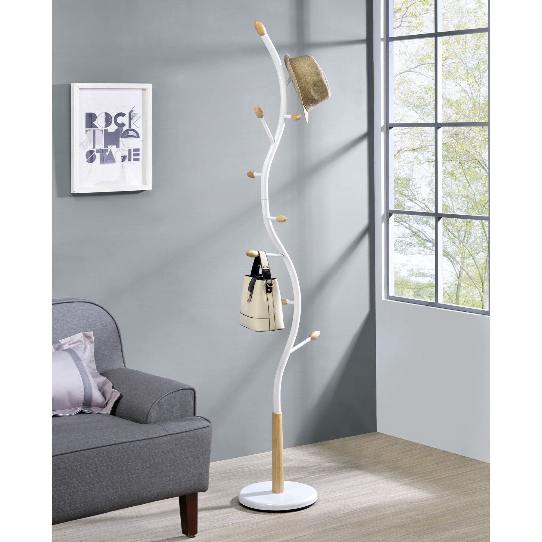 Lark Manor™ Gerlien Standing Coat Rack | Wayfair