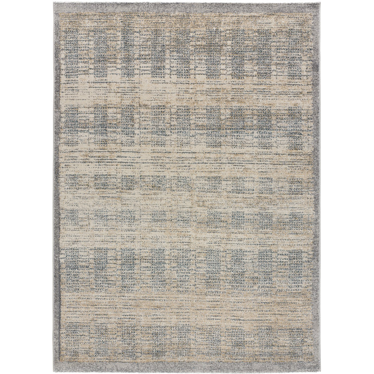Gracie Oaks Lage No Pattern Machine Woven Grey Area Rug | Wayfair.ie