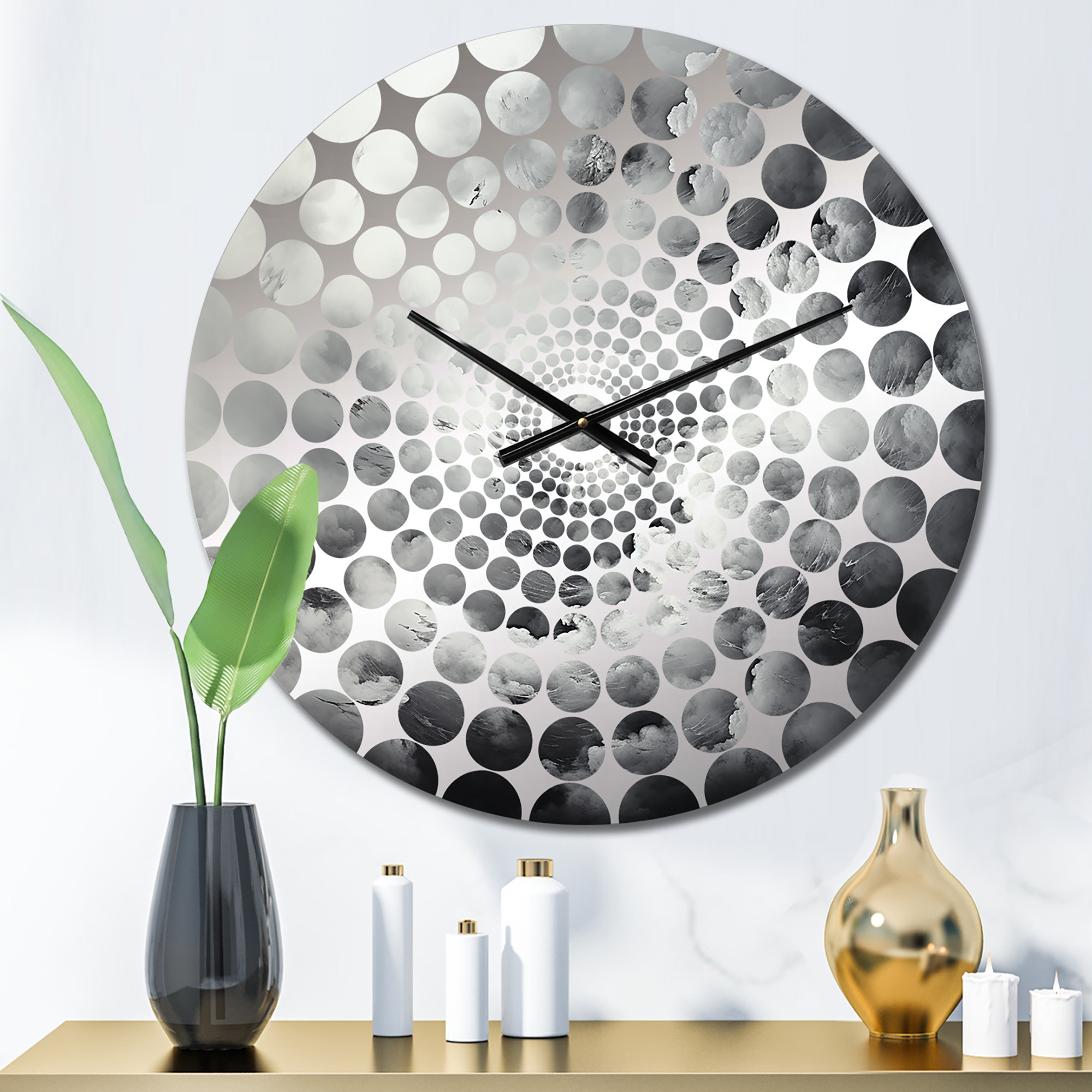 East Urban Home Tymeir - Sky Wall Clock | Wayfair