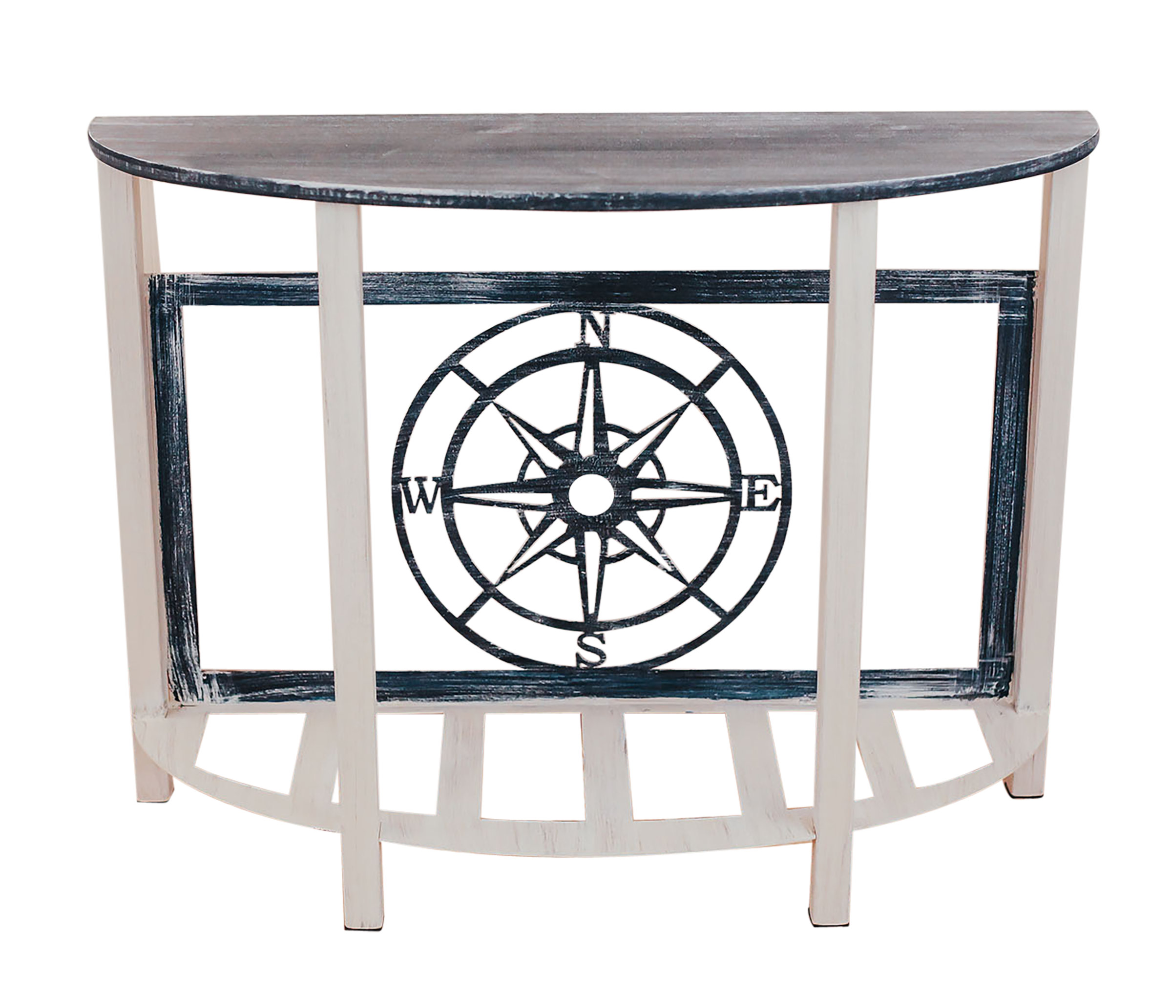 Breakwater Bay Cottage and Weathered Navy Rounded 3D Sofa Table with ...