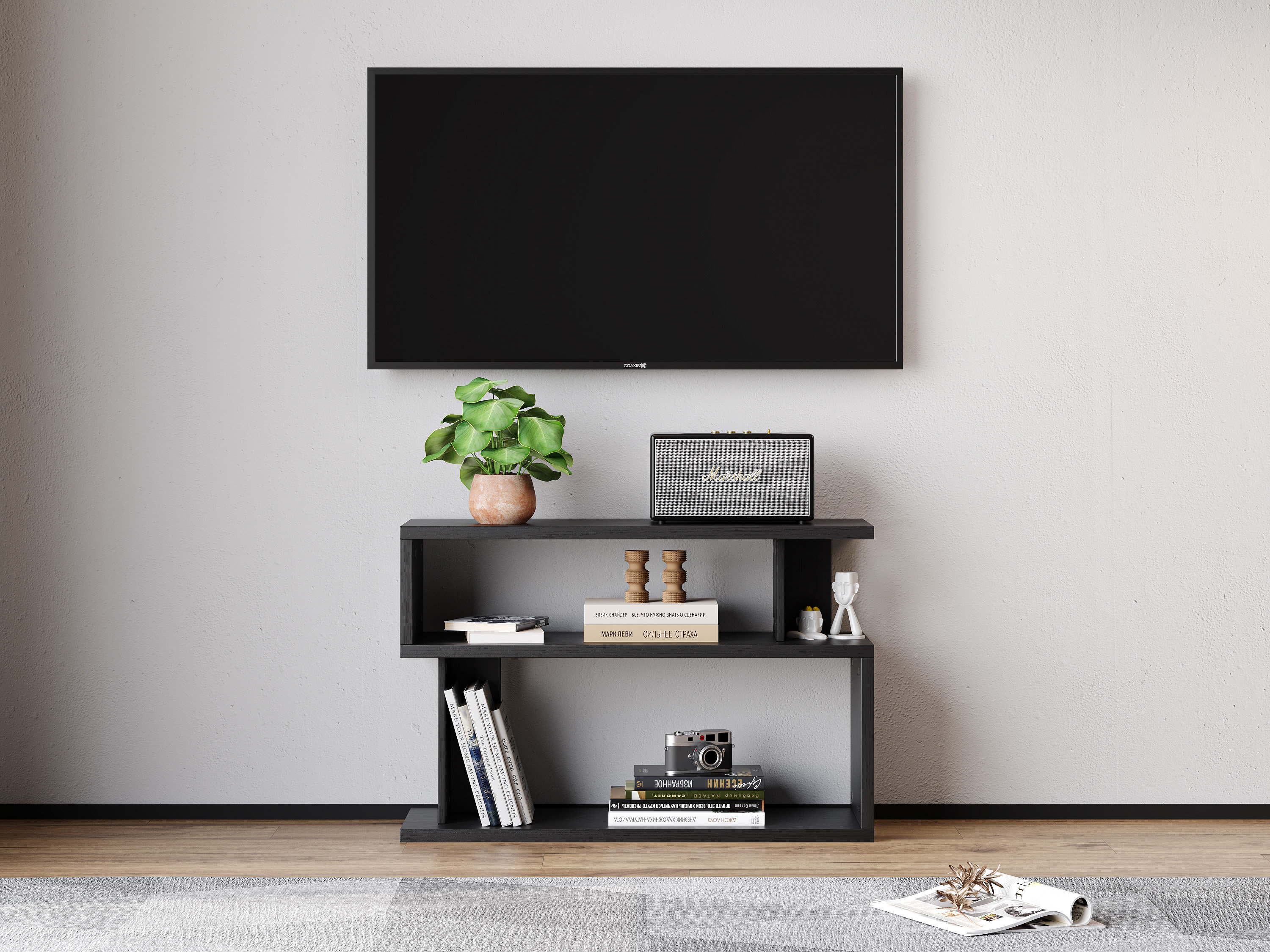 Ebern Designs Lubbi 35.4'' TV & Sofa Console Table | Wayfair