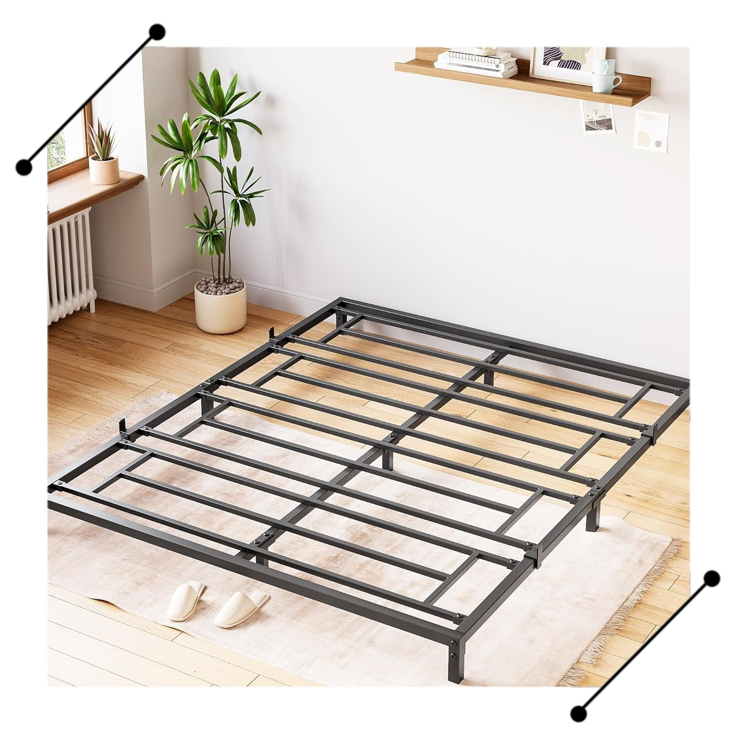 Tucker Murphy Pet™ 8 Inch Metal Bed Frame Sturdy Platform Bed Frame No ...